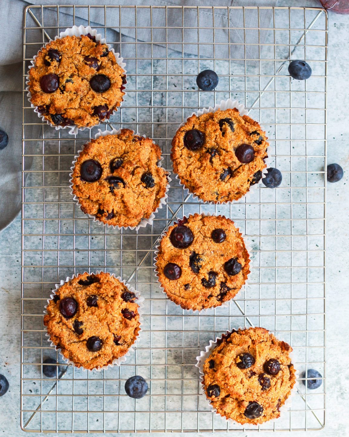 Vegan Paleo Blueberry Muffins {Grain Free, Gluten Free} | The Banana ...
