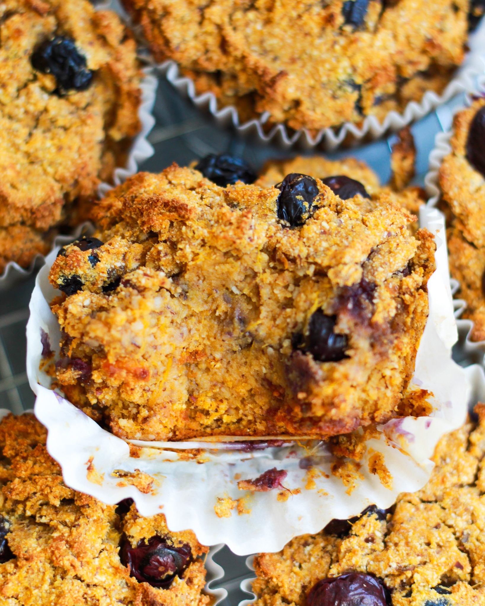 Vegan Paleo Blueberry Muffins {Grain Free, Gluten Free} | The Banana ...
