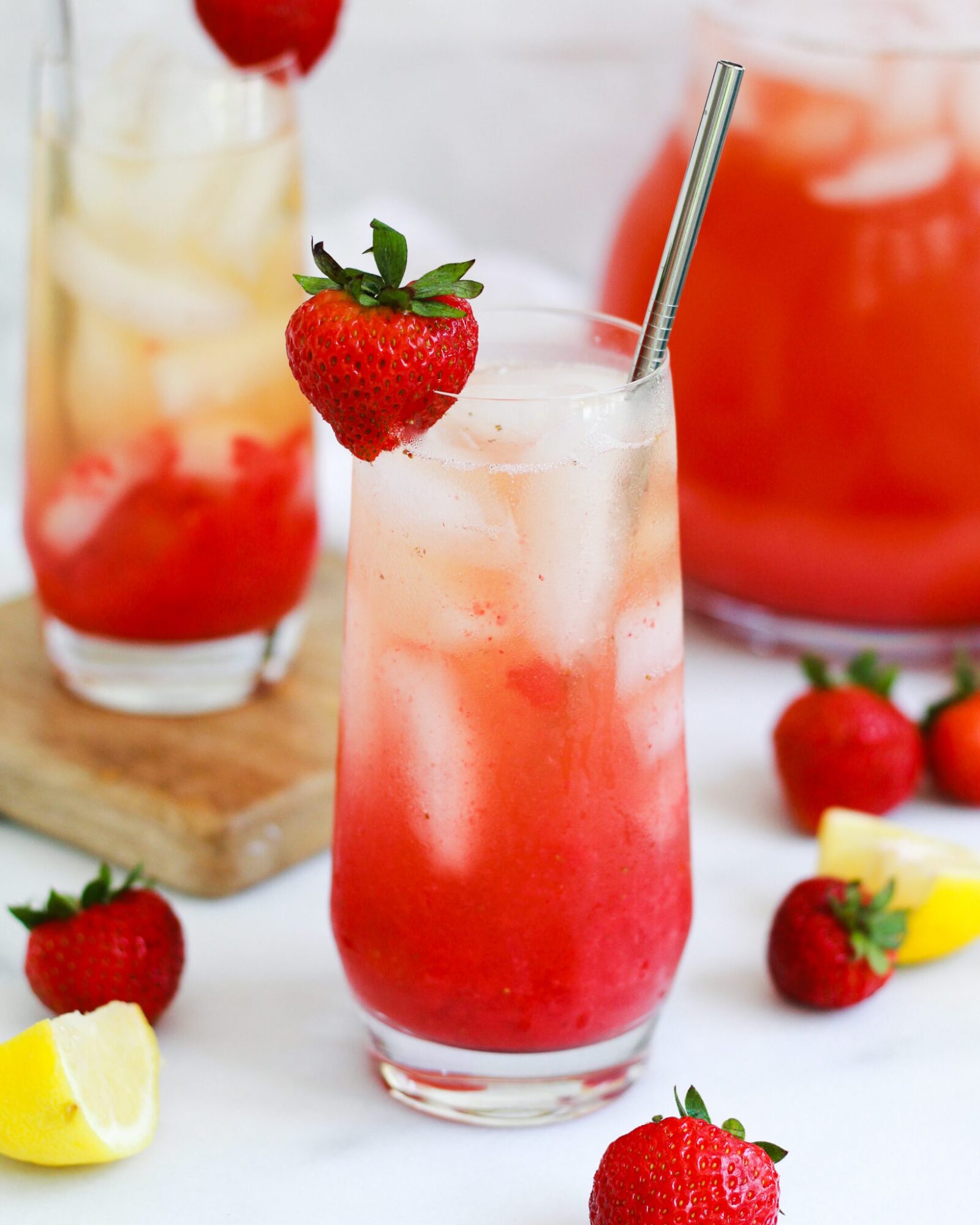 Iced Strawberry Green Tea Lemonade The Banana Diaries
