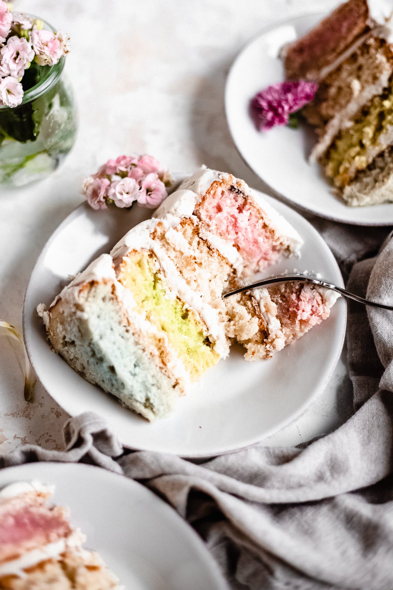 Vegan Pastel Layer Cake | The Banana Diaries