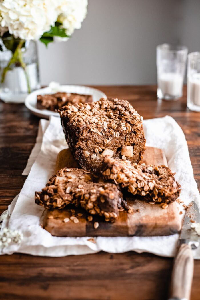 Healthy Apple Cinnamon Bread (Vegan) | The Banana Diaries