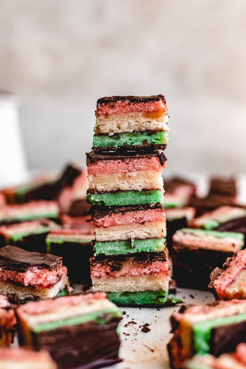 Italian Rainbow Cookies (Tricolor Cookies with Video!) | The Banana Diaries