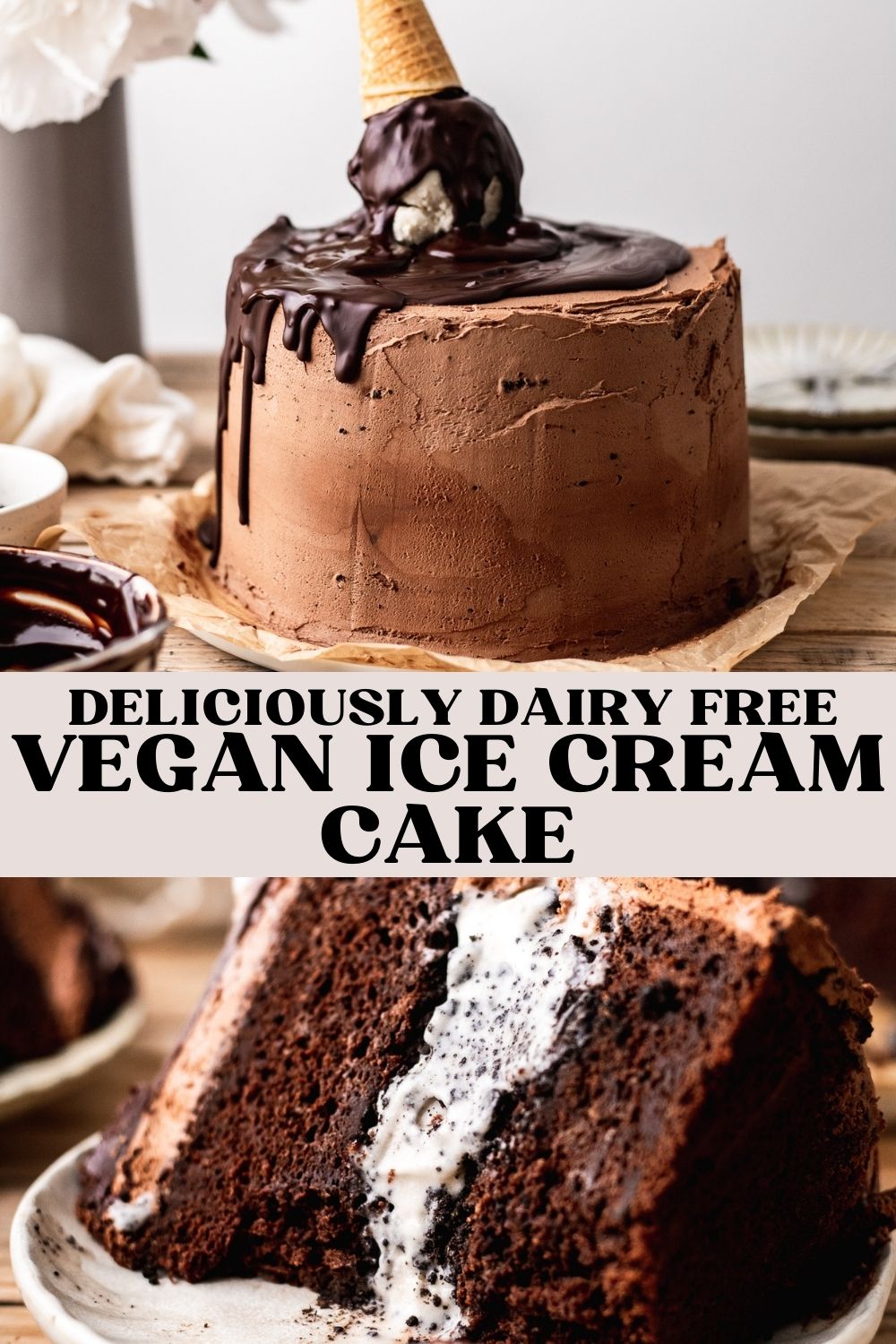 Vegan Ice Cream Cake (Gluten Free + Video!) | The Banana Diaries