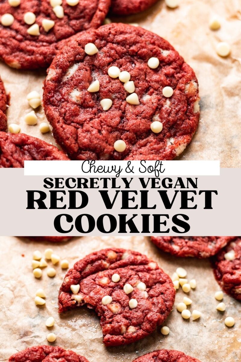 Red Velvet Cookies with White Chocolate Chips (Vegan!) | The Banana Diaries
