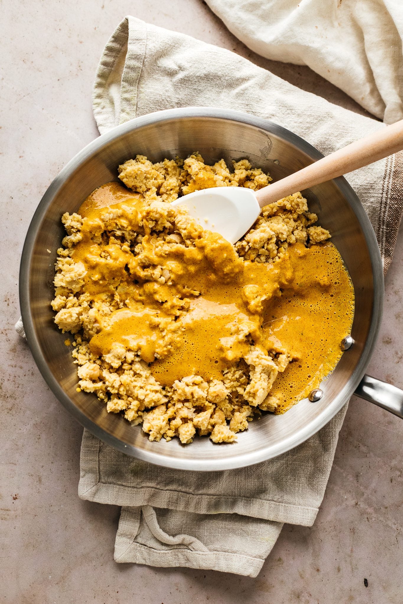 Fluffy Vegan Chickpea Scramble Recipe (Super Easy!) | The Banana Diaries