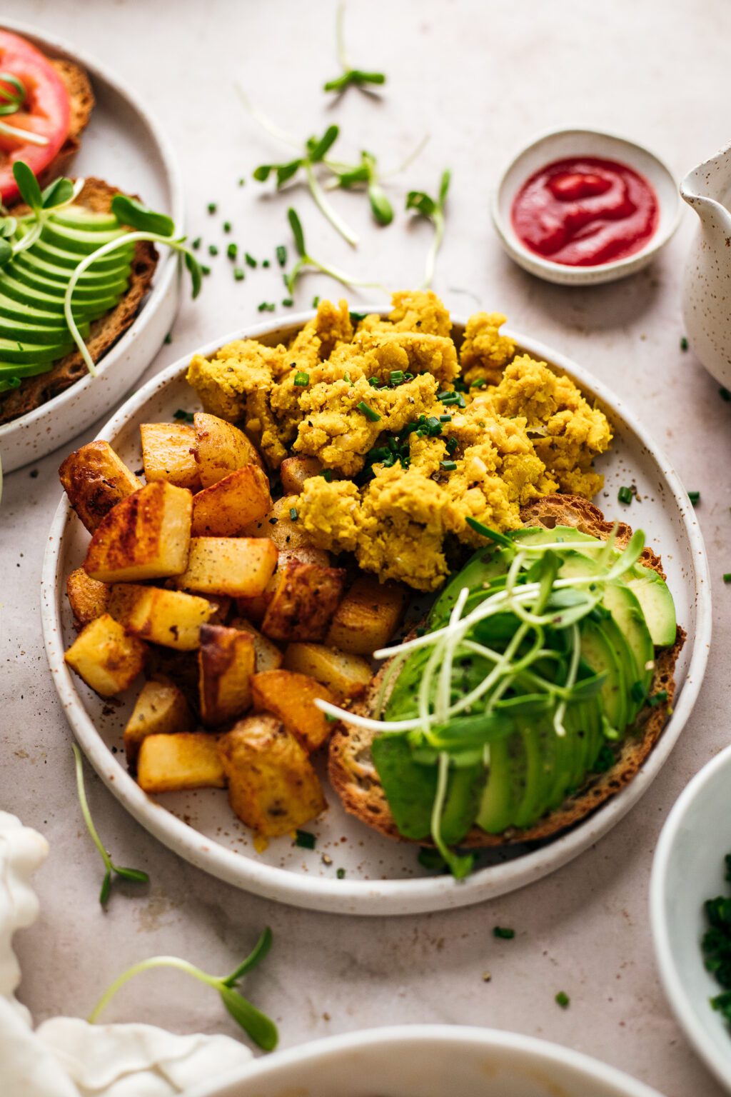 Fluffy Vegan Chickpea Scramble Recipe (Super Easy!) | The Banana Diaries