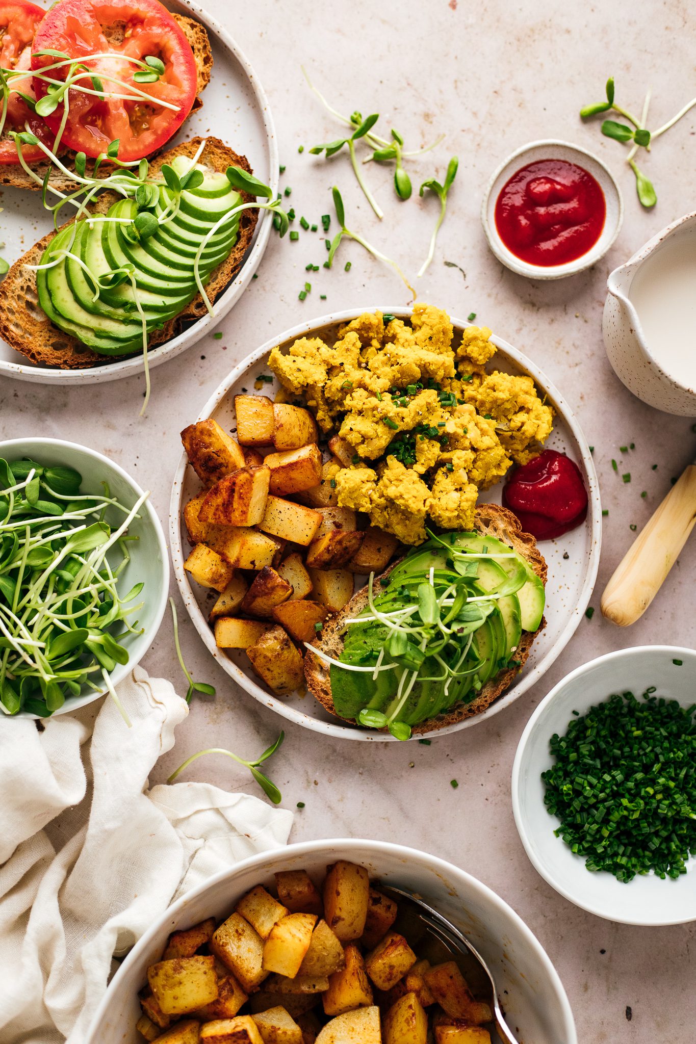 Fluffy Vegan Chickpea Scramble Recipe (Super Easy!) | The Banana Diaries