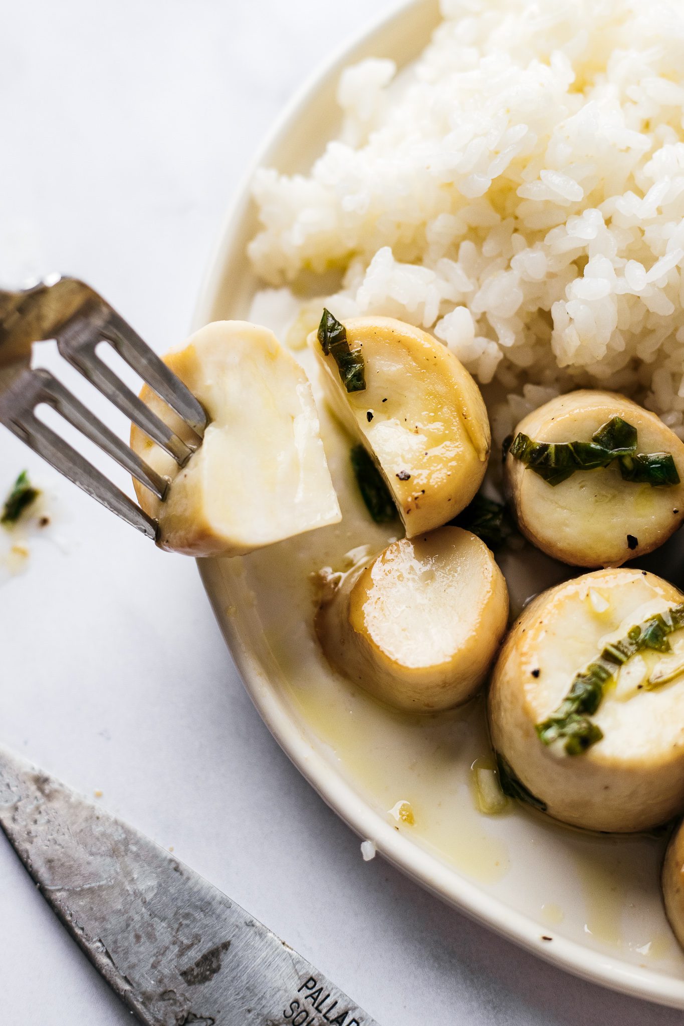 Easy Vegan Scallops Recipe with Lemon Herb Marinade | The Banana Diaries