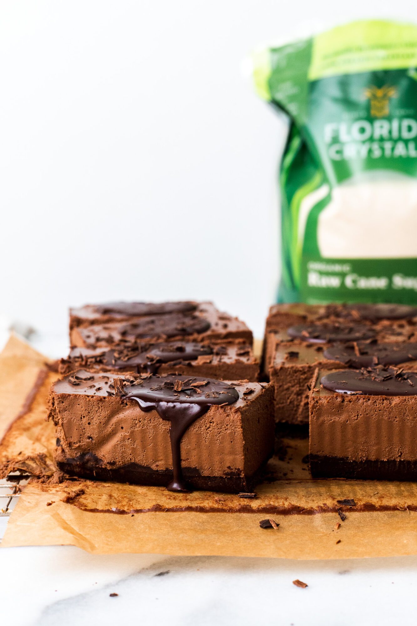 Vegan Mocha Chocolate Mousse Bars (Gluten Free) | The Banana Diaries