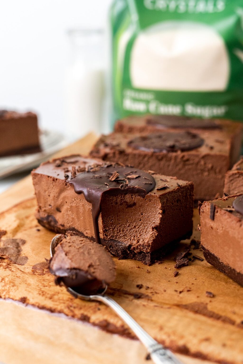 Vegan Mocha Chocolate Mousse Bars (Gluten Free) | The Banana Diaries
