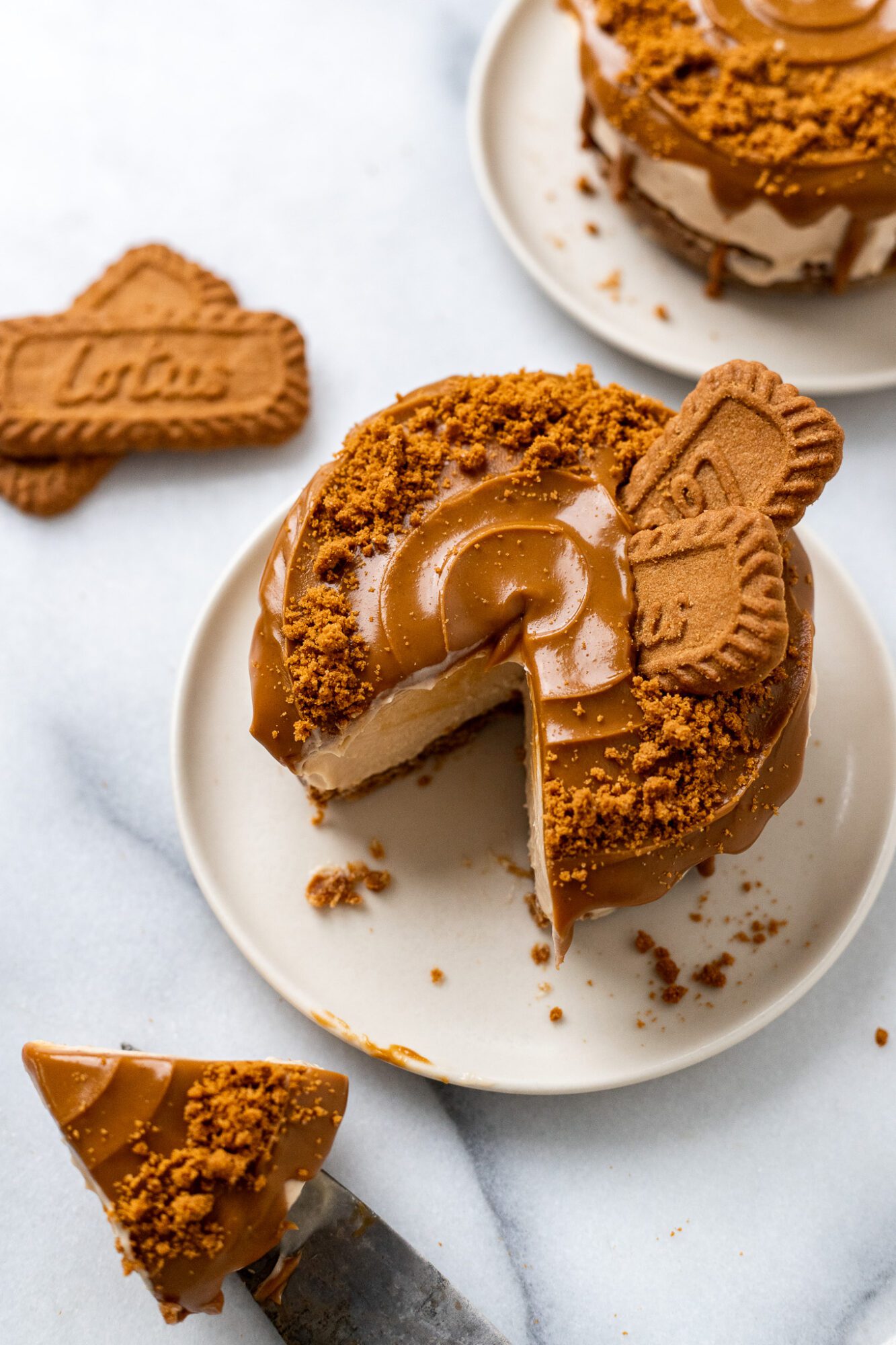 No Bake Mini Biscoff Cheesecakes for Two (Dairy Free!) | The Banana Diaries