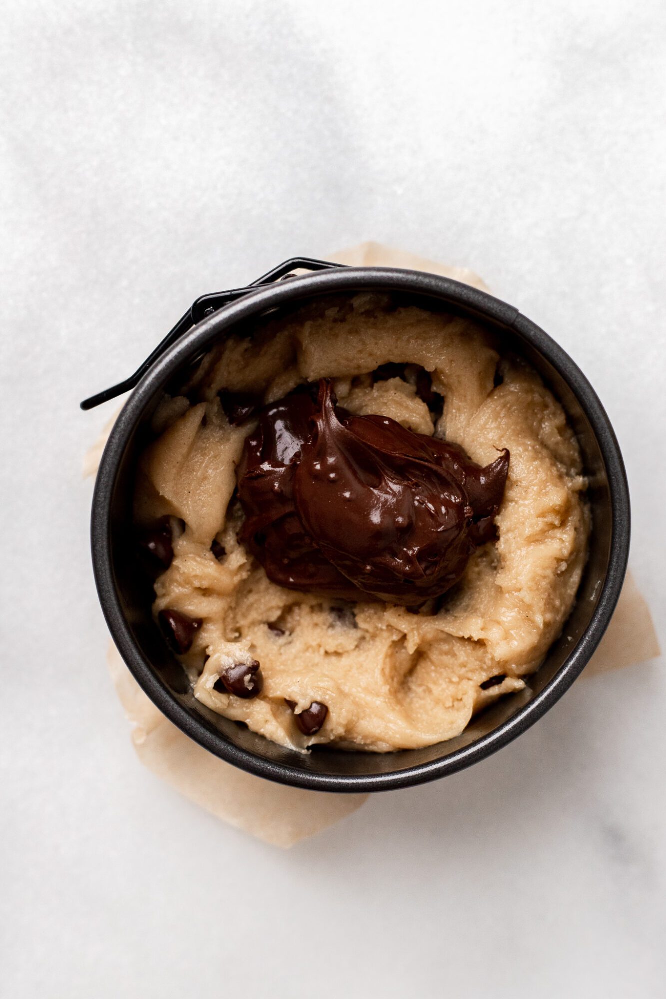 Molten Mini Vegan Chocolate Chip Cookie Cakes with Ganache Frosting (No ...