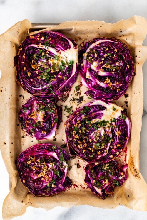 Quick & Easy Crispy Roasted Red Cabbage Recipe | The Banana Diaries