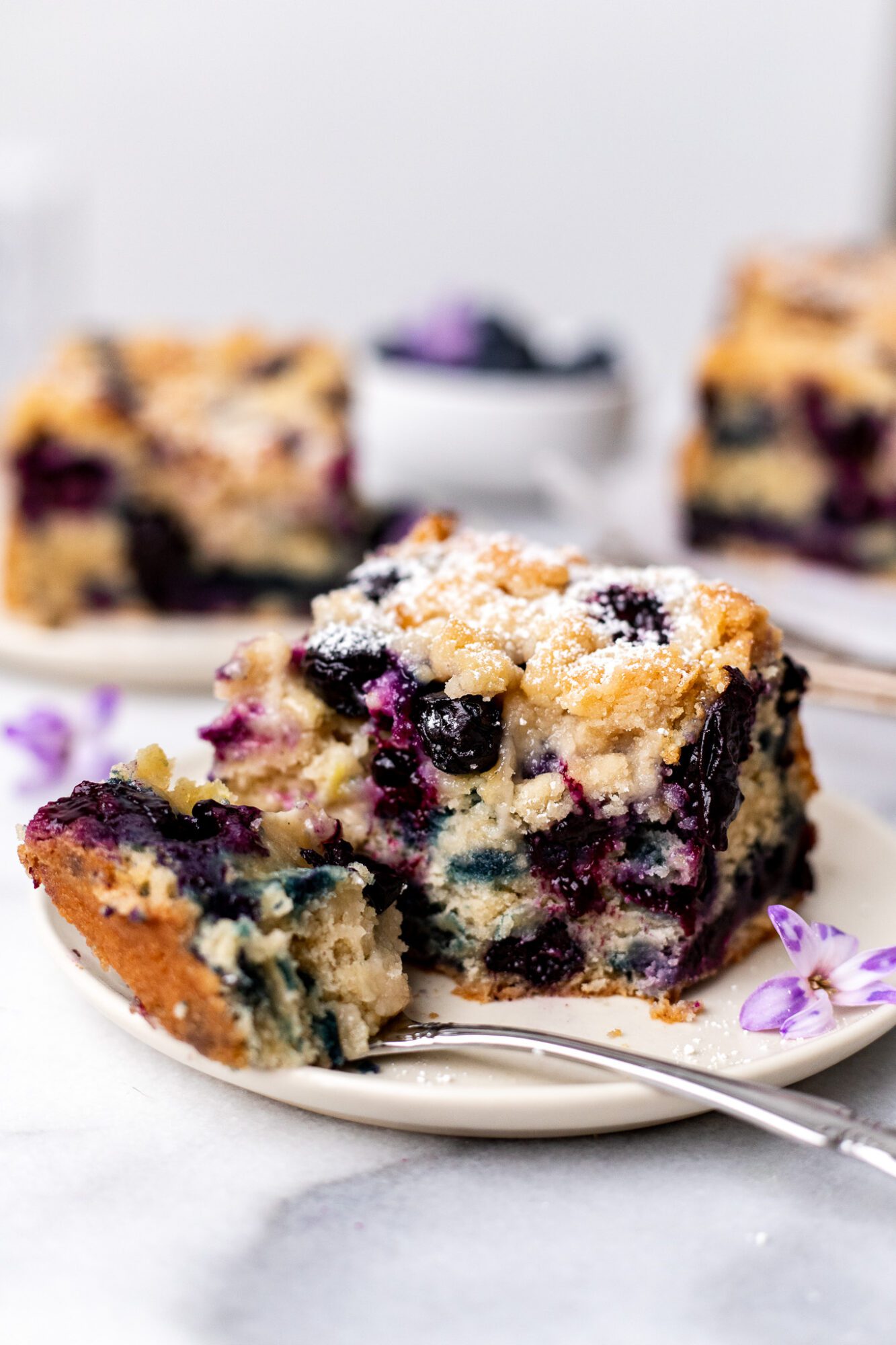 Soft & Fluffy Vegan Blueberry Buckle (No eggs, No dairy!) | The Banana ...