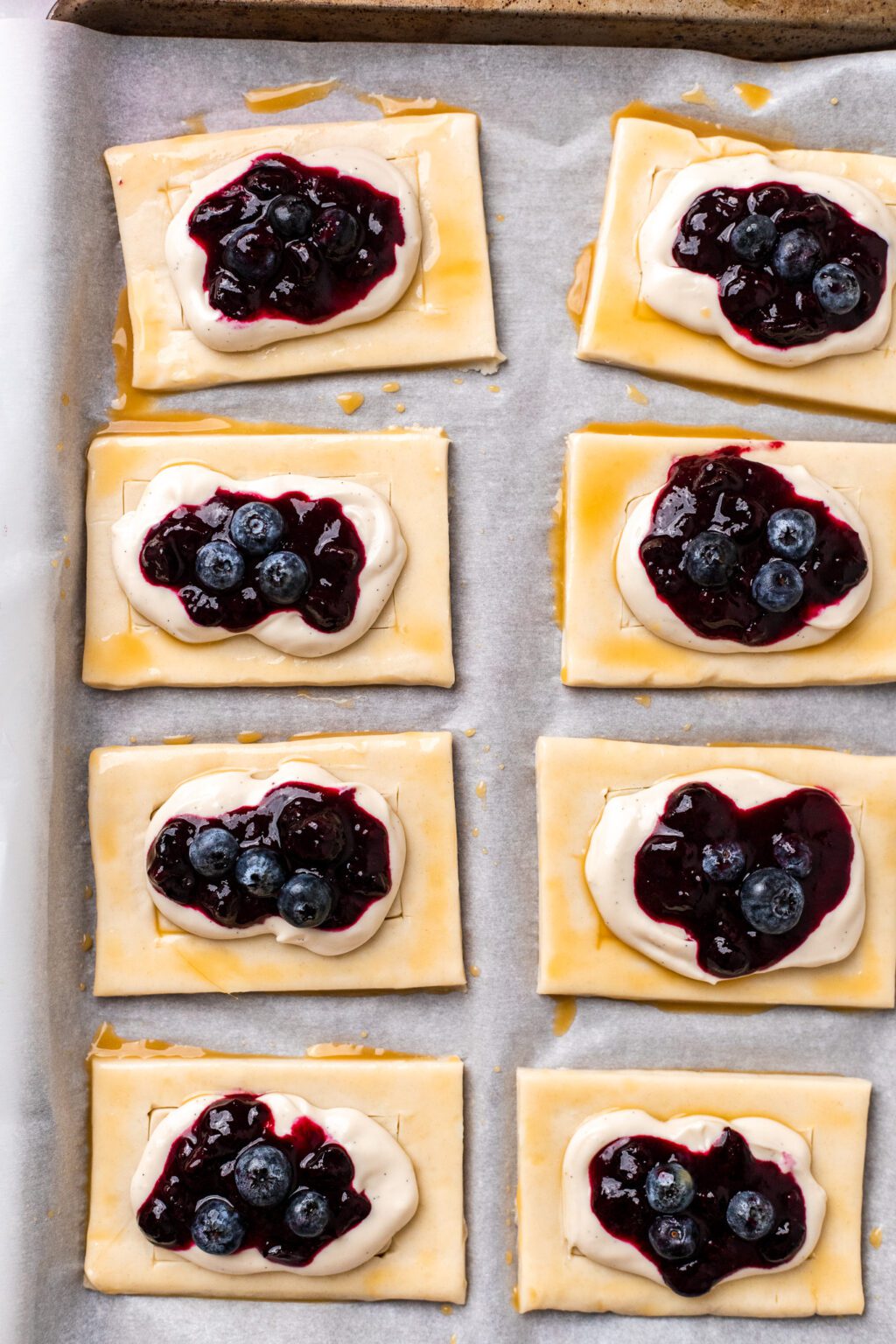 Quick Vegan Blueberry Cream Cheese Danish with Puff Pastry (Gluten Free ...