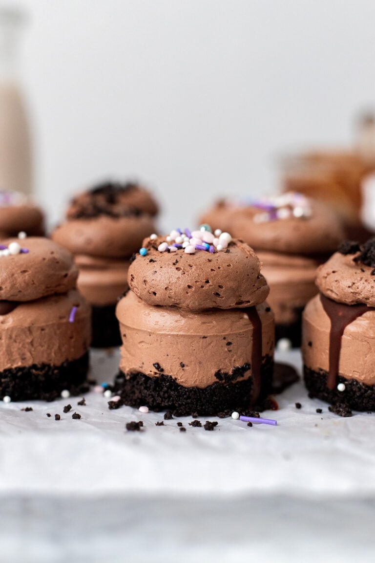 Easy No Bake Mini Chocolate Cheesecakes (Dairy Free + Vegan) | The ...