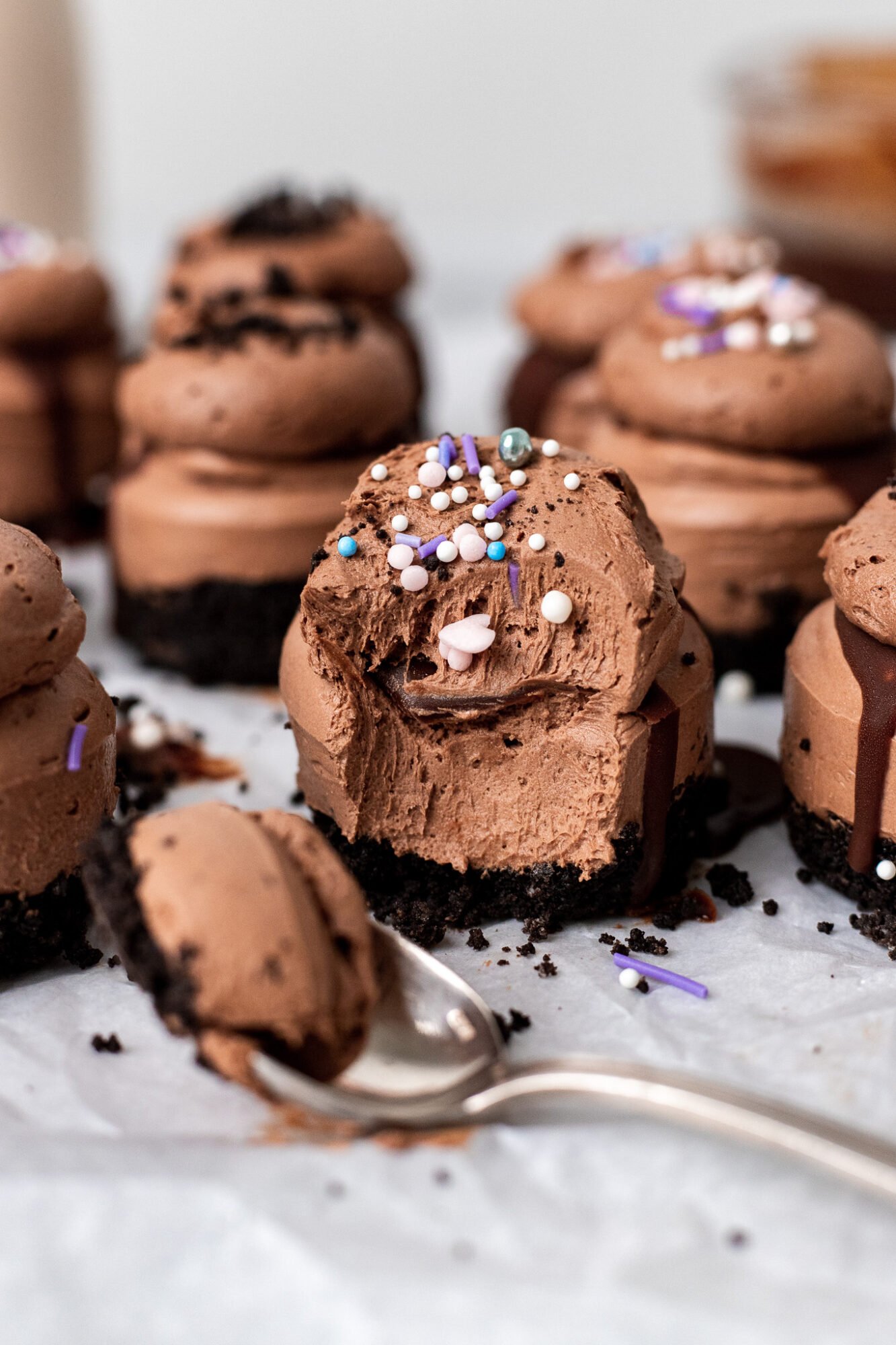 Easy No Bake Mini Chocolate Cheesecakes (Dairy Free + Vegan) | The ...