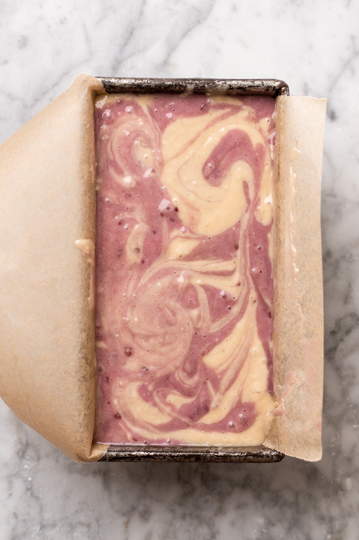 Moist & Fluffy Vegan Raspberry Swirled Pound Cake | The Banana Diaries