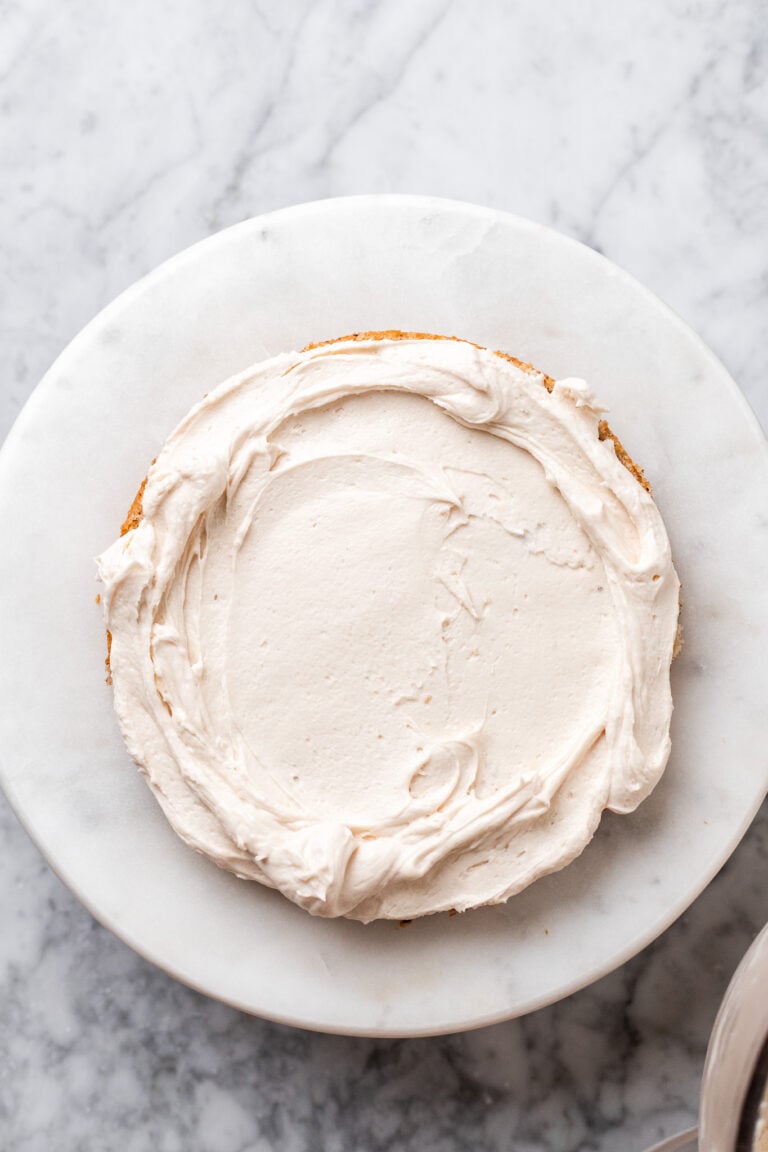 One Bowl Vegan Almond Raspberry Cake with Cream Cheese Frosting | The ...