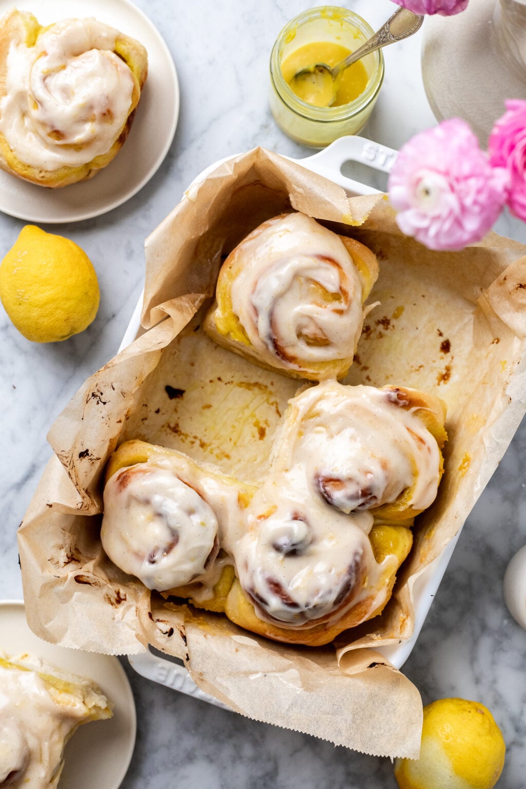 Small Batch Gooey Lemon Sweet Rolls (No eggs! No Dairy!) | The Banana ...