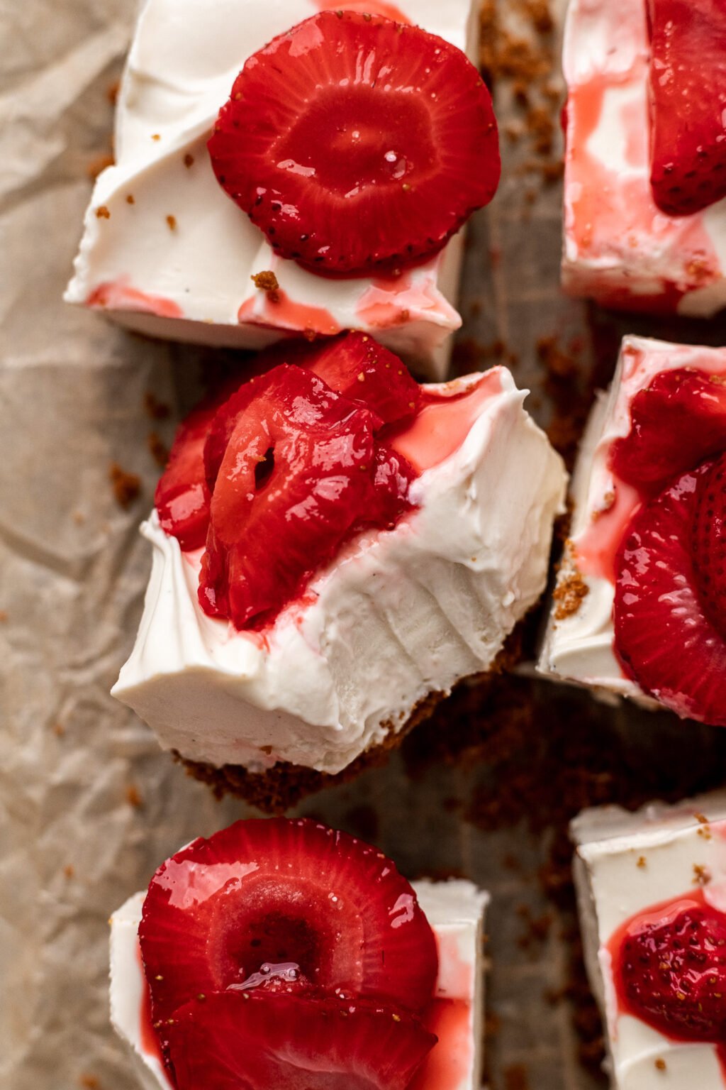 7 Ingredient Creamy No Bake Vegan Cheesecake Bars - No Tofu, no nuts ...