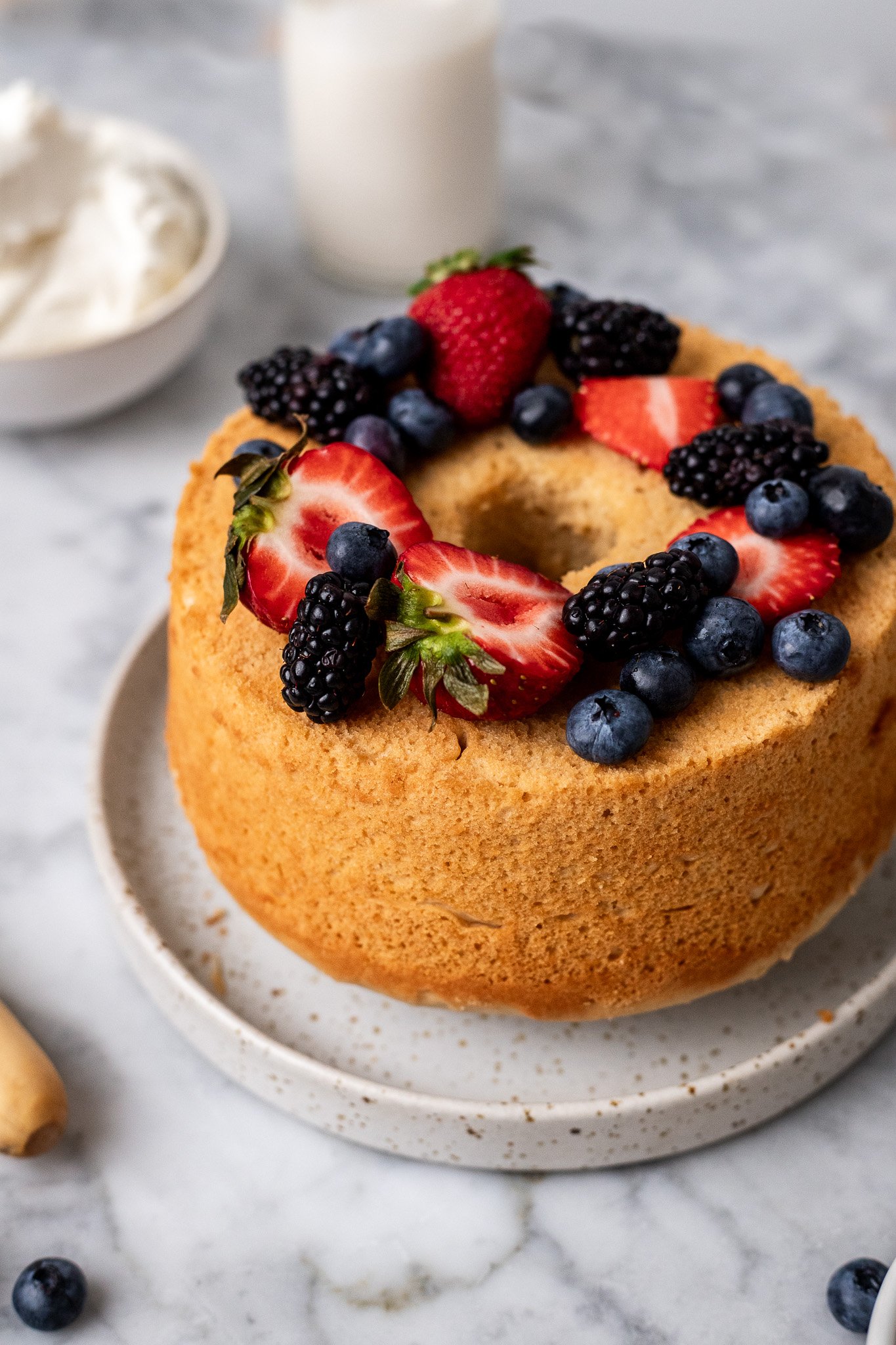 Unbelievably Vegan Angel Food Cake Recipe | The Banana Diaries