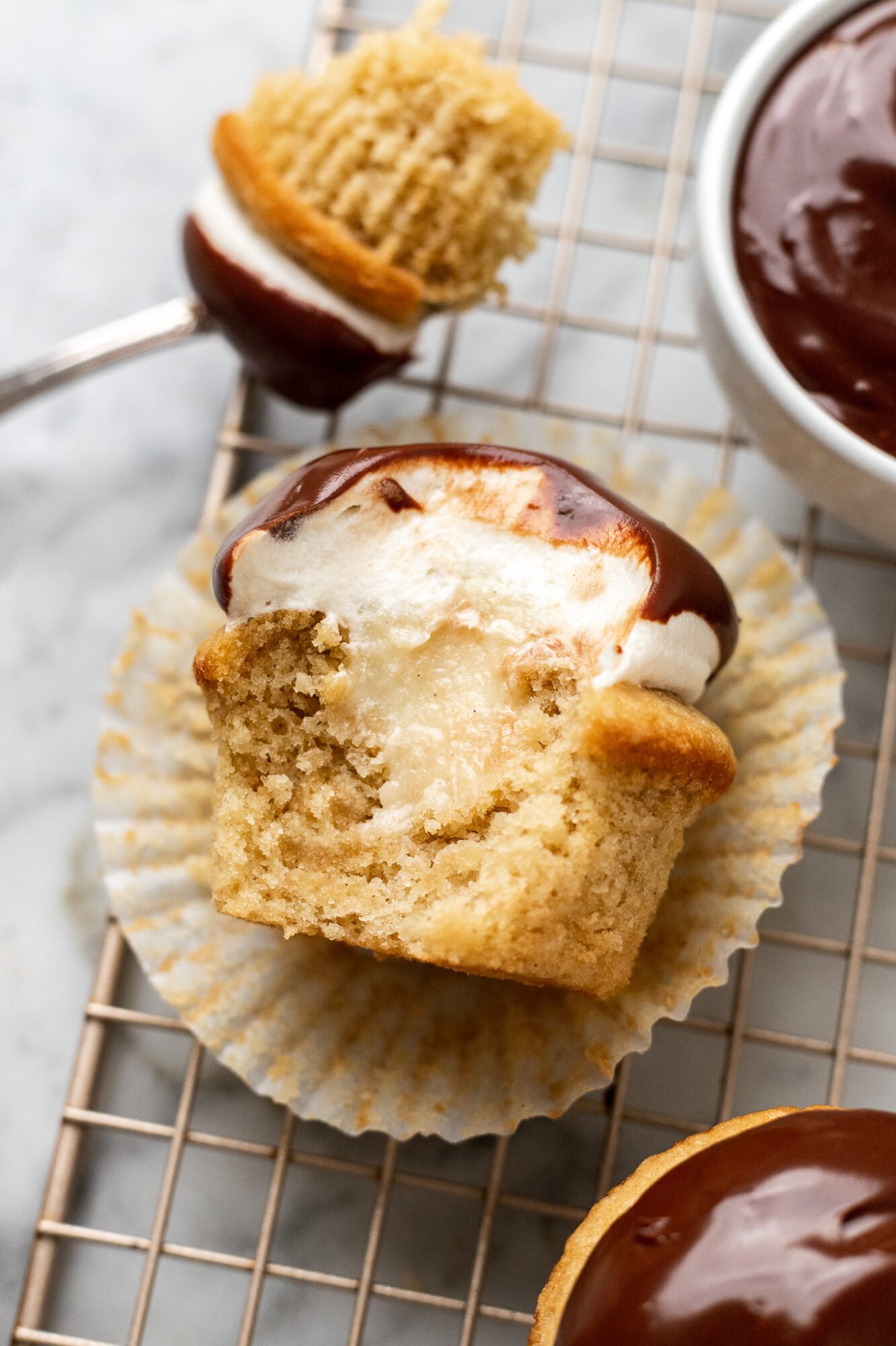Small Batch Vegan Boston Cream Pie Cupcakes- No dairy, no eggs! | The ...