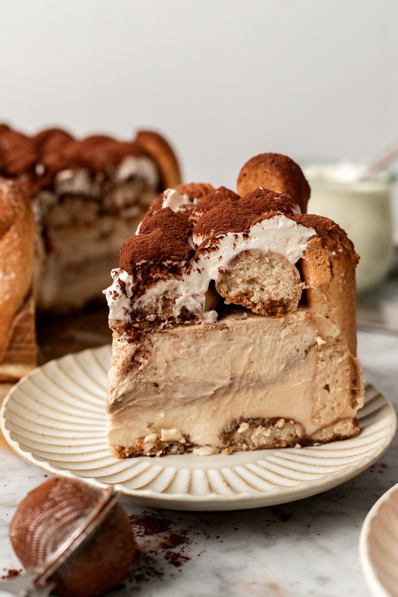 Creamy & Rich Tiramisu Cheesecake - No Eggs & Dairy Free! | The Banana ...