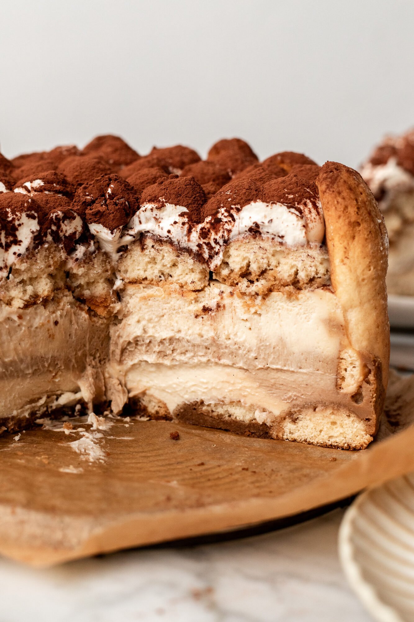 Creamy & Rich Tiramisu Cheesecake - No Eggs & Dairy Free! | The Banana ...