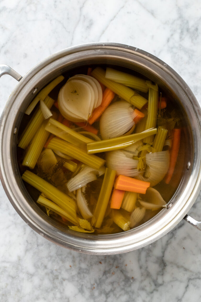 Simple Homemade Basic Vegetable Broth Recipe | The Banana Diaries