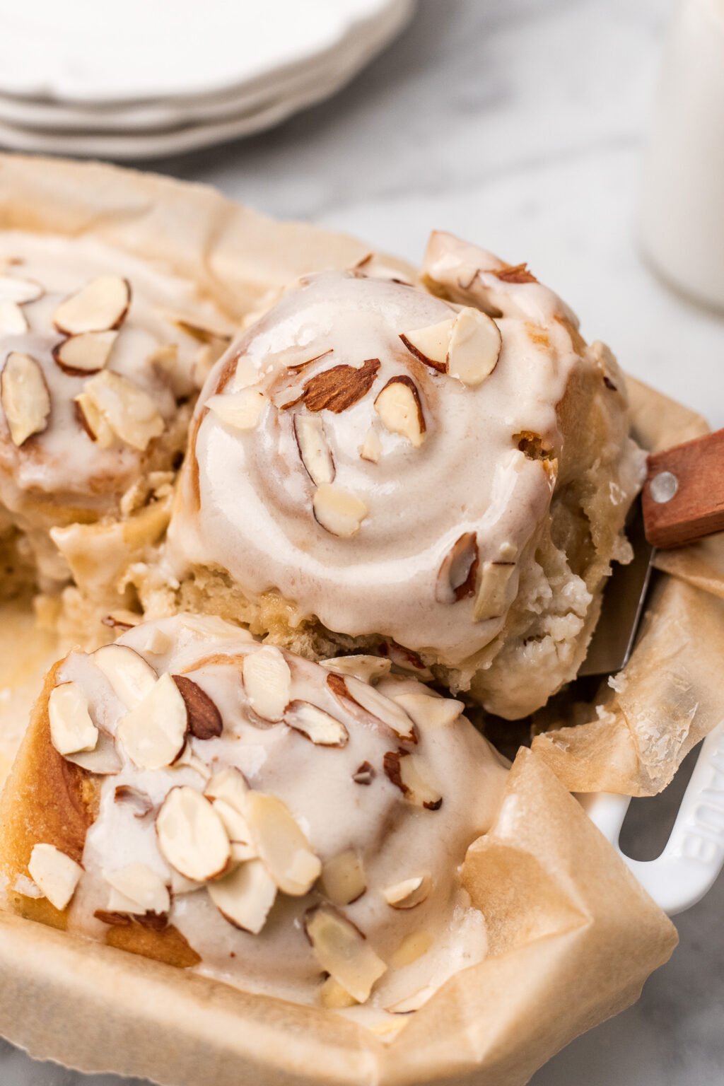 Small Batch Vegan Almond Sweet Rolls Recipe | The Banana Diaries