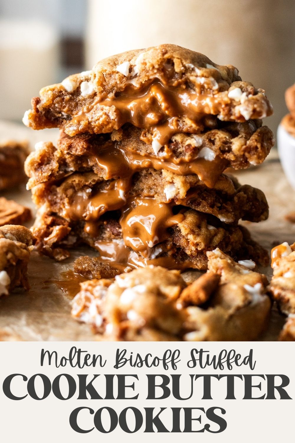 'Brown Butter' Biscoff Stuffed Cookie Butter Cookies - Vegan! | The ...