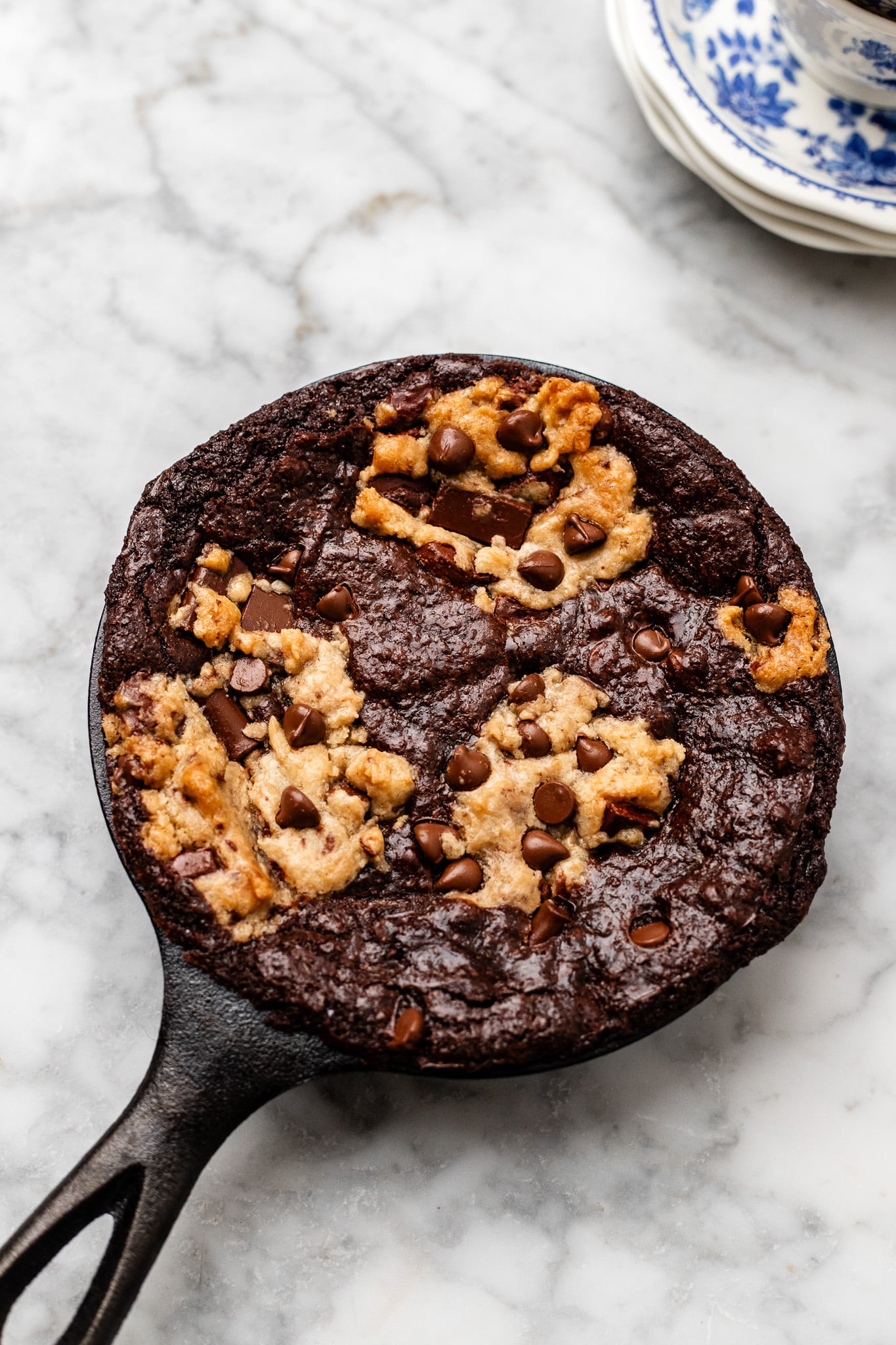 'Nutella' Stuffed Mini Brookie Cookie Skillet - NO eggs, Dairy Free ...