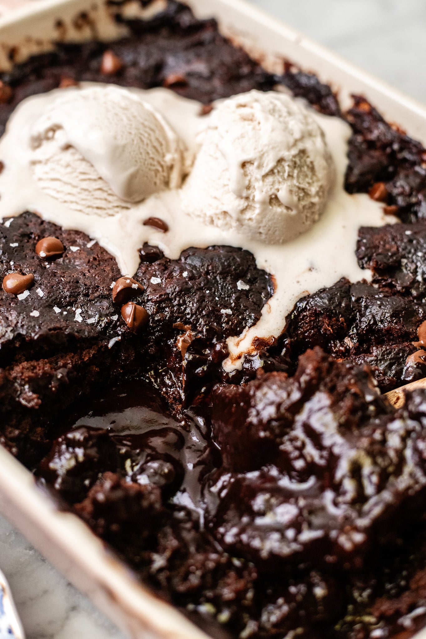 'Brown Butter' Self-Saucing Chocolate Pudding Cake - No eggs, Dairy ...