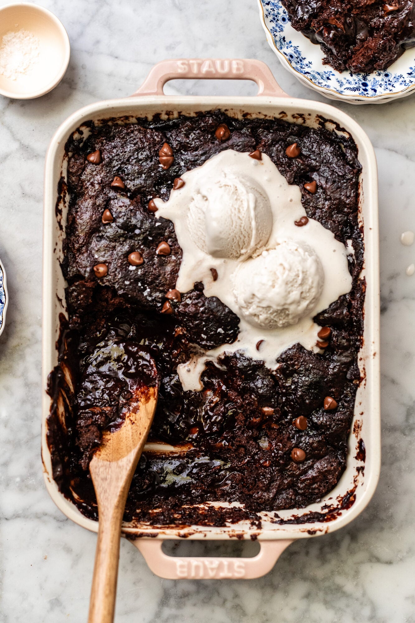 'Brown Butter' Self-Saucing Chocolate Pudding Cake - No eggs, Dairy ...