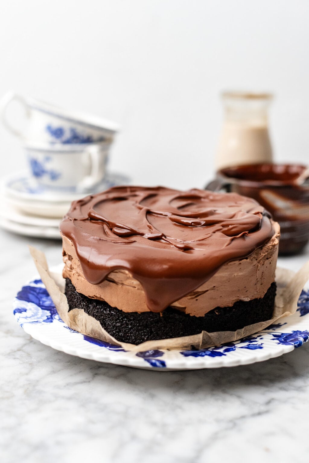 Small Batch Vegan Chocolate Mousse Cake - No Tofu, No Cashews! | The ...
