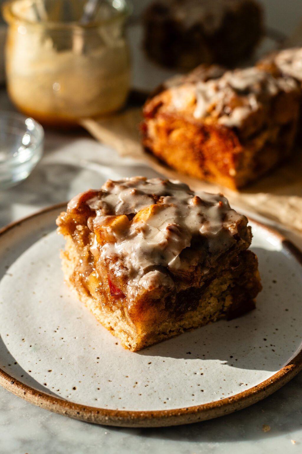 MOIST 'Brown Butter' Vegan Apple Fritter Cake | The Banana Diaries