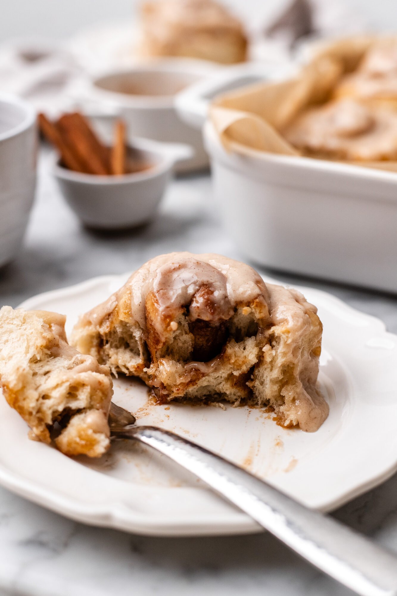 Gooey Vegan Chai Cinnamon Rolls | The Banana Diaries