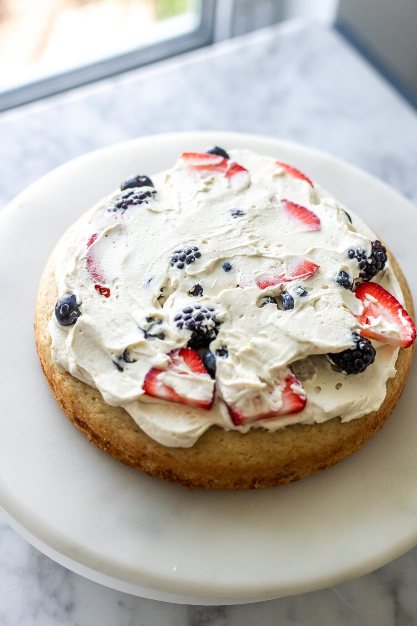 Easy Homemade MOIST Chantilly Cake - No Eggs, No Dairy! | The Banana ...