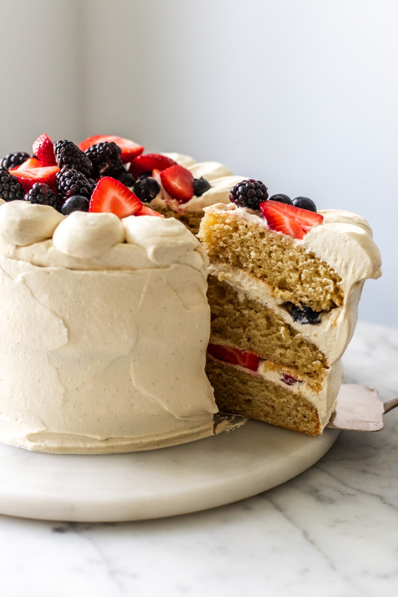 Easy Homemade MOIST Chantilly Cake - No Eggs, No Dairy! | The Banana ...