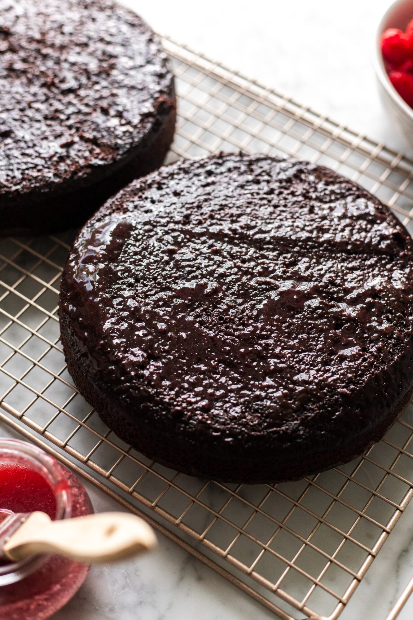 Unbelievably Vegan Chocolate Raspberry Fudge Cake | The Banana Diaries