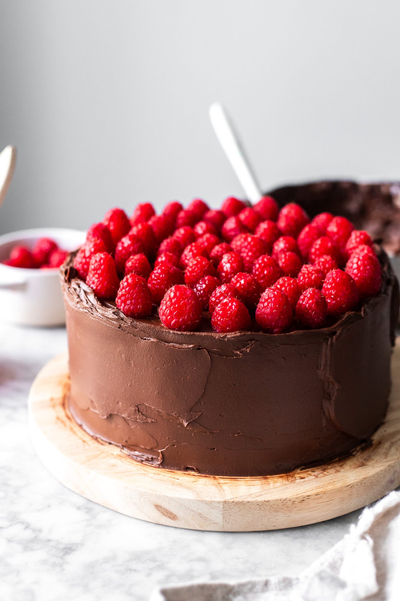 Unbelievably Vegan Chocolate Raspberry Fudge Cake | The Banana Diaries