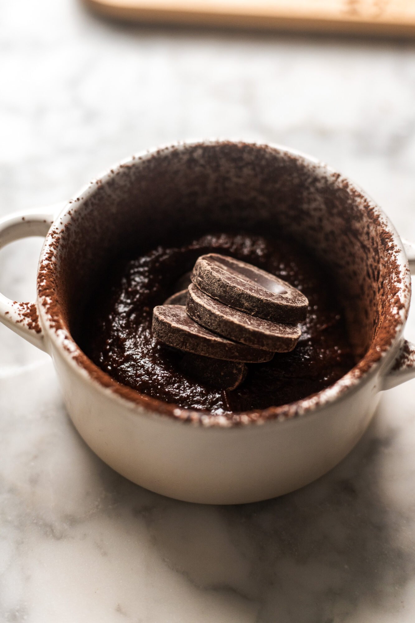 One Bowl 7 Ingredient Molten Vegan Lava Cakes for Two | The Banana Diaries