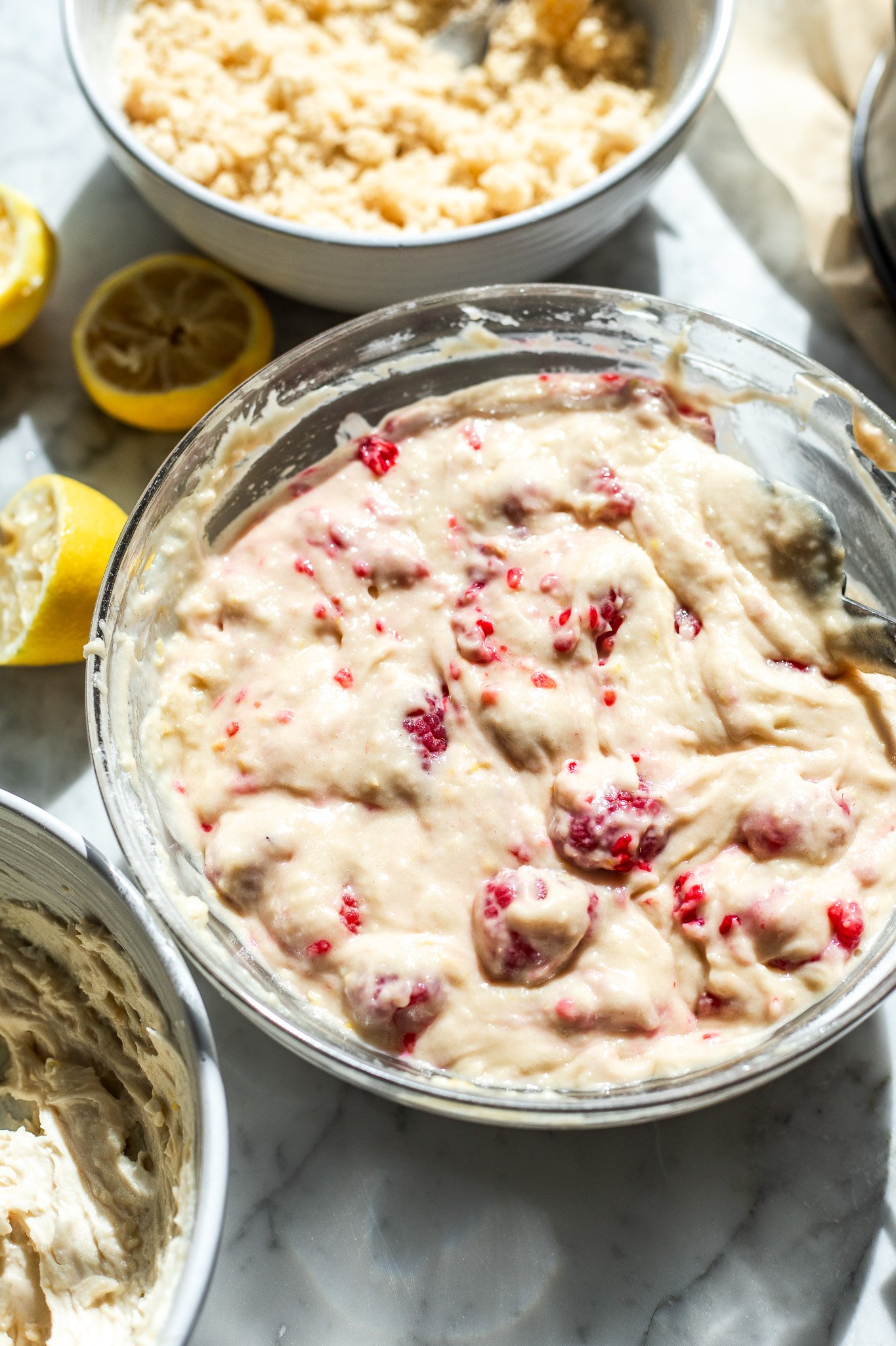 Soft & Tender Vegan Lemon Raspberry Coffee Cake with 'Cream Cheese ...