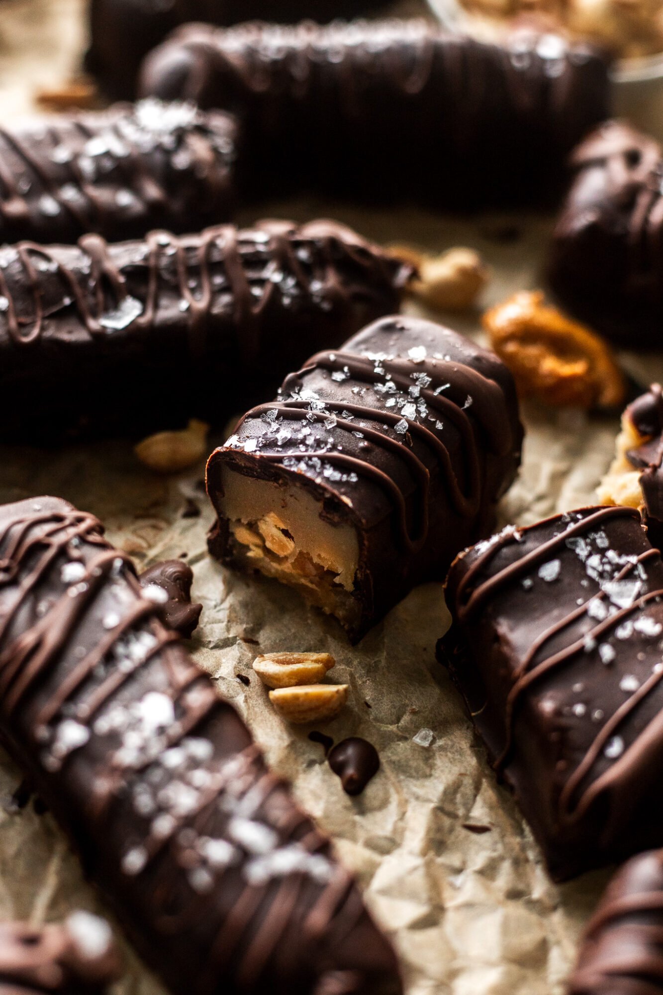 Simple Homemade Vegan Snickers Bars - NO Dates!! | The Banana Diaries