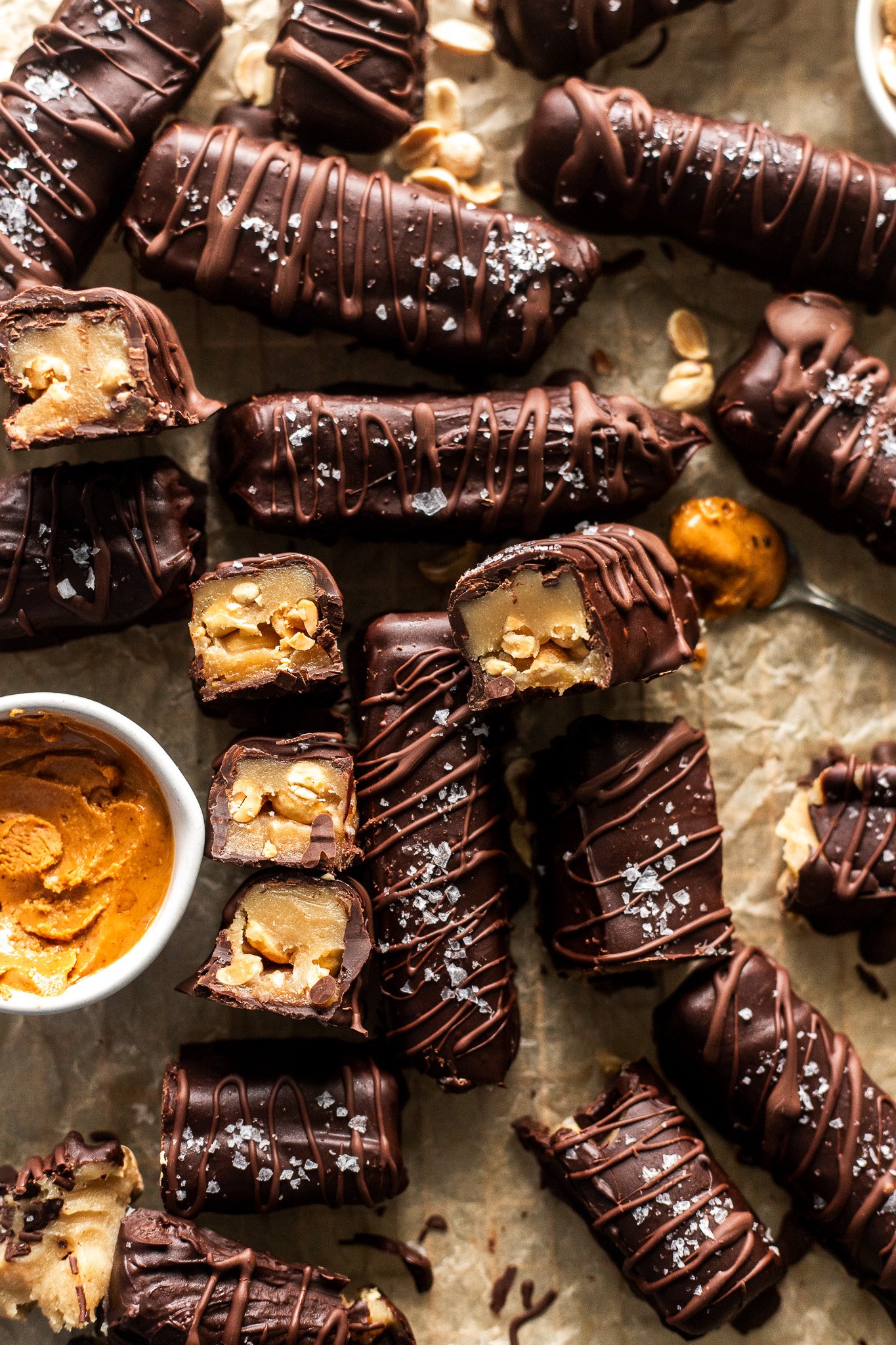 Simple Homemade Vegan Snickers Bars - NO Dates!! | The Banana Diaries