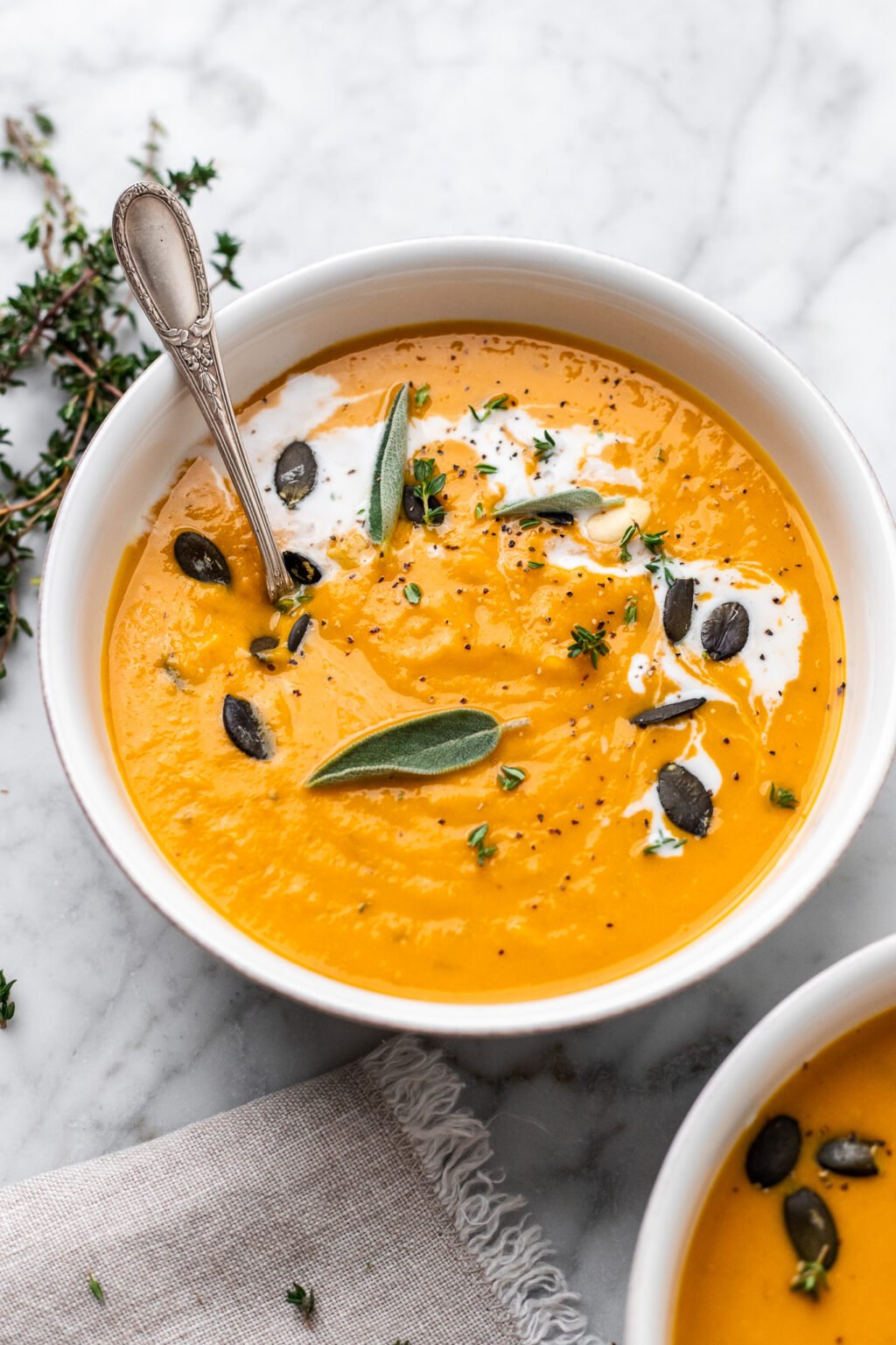 Easy Sweet Potato Soup Recipe With Beans - NO Coconut milk! | The ...