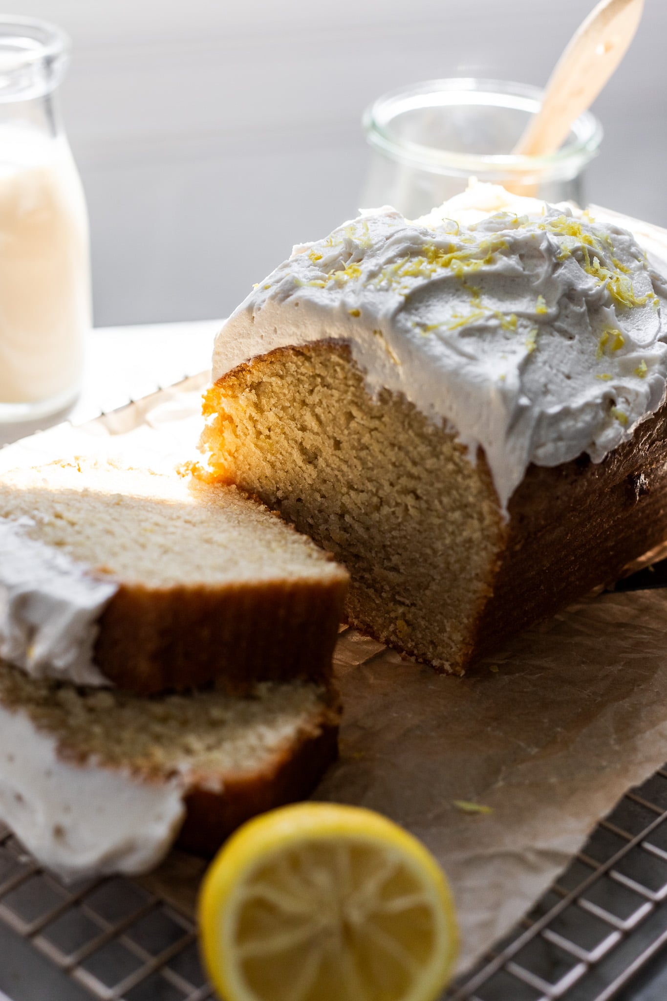 One Bowl MOIST Vegan Lemon Drizzle Cake Recipe | The Banana Diaries